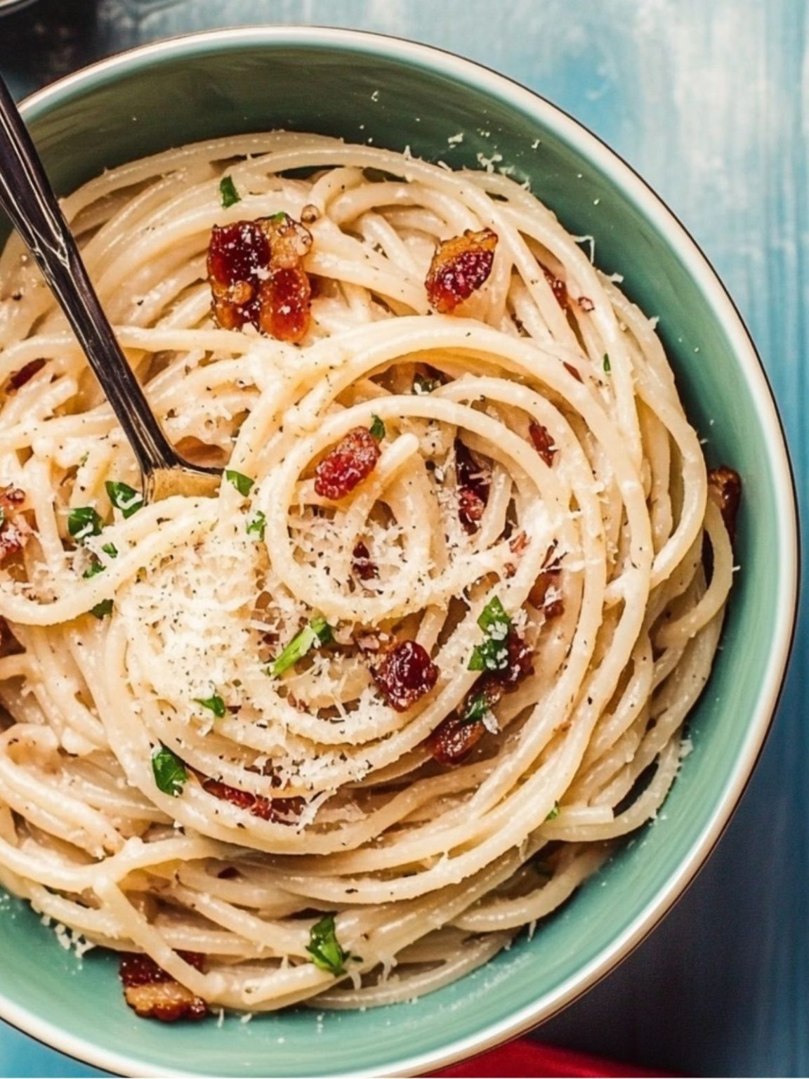 Creamy Bacon Spaghetti